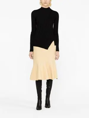 Stella McCartney Asymmetric-hem Knit Jumper - Black
