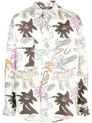 Palm Angels Pattern Shirts For Men