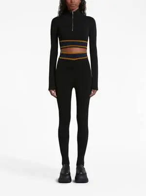 Marni High-waisted Logo-waistband Leggings