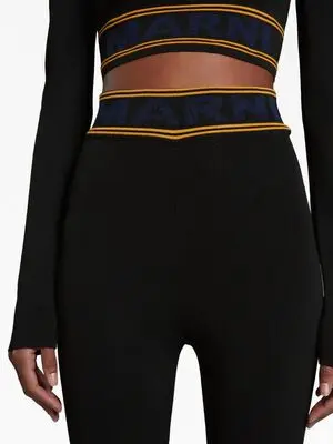 Marni High-waisted Logo-waistband Leggings