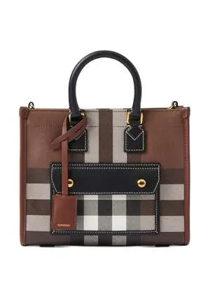 Burberry Mini Freya Tote Bag - Brown