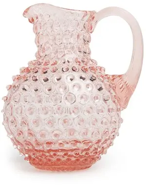 KLIMCHI Hobnail Glass Jug - Pink