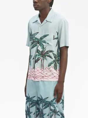 Palm Angels Palms Row Button-up Bowling Shirt