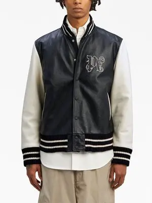Palm Angels Monogram-print Varsity Jacket