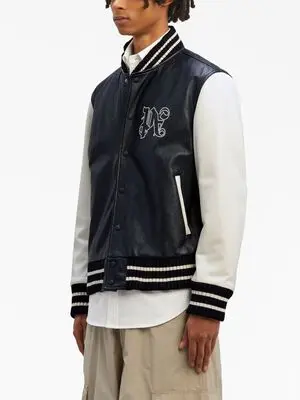 Palm Angels Monogram-print Varsity Jacket