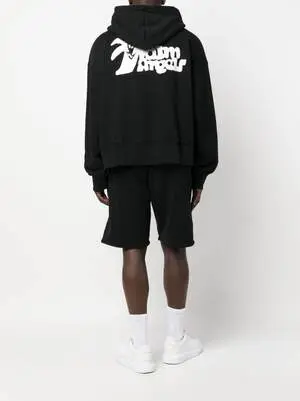 Palm Angels Logo-print Zip-up Hoodie