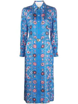 Tory Burch Paisley-print Silk Shirt Dress