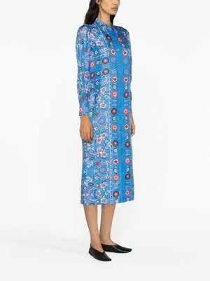 Tory Burch Paisley-print Silk Shirt Dress
