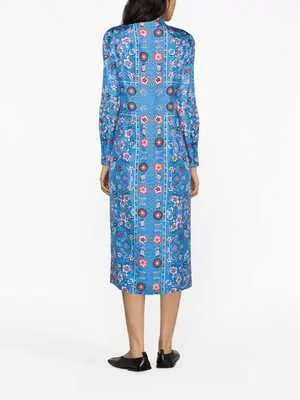 Tory Burch Paisley-print Silk Shirt Dress