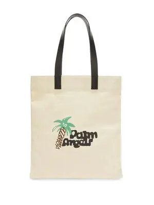 Palm Angels Logo-print Tote Bag - Neutrals