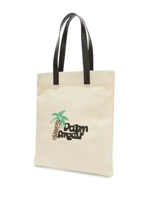 Palm Angels Logo-print Tote Bag - Neutrals
