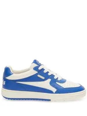 Palm Angels University Lace-up Leather Sneakers - Blue