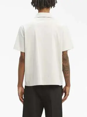 Palm Angels Monogram-embroidered Cotton Polo Shirt