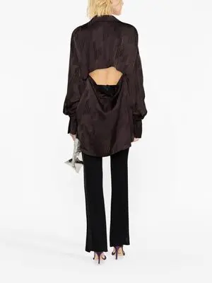 Attico Diana Cut-out Shirt