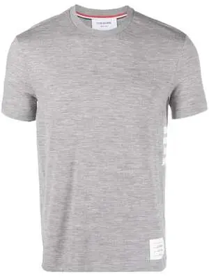 Thom Browne 4-bar Wool T-shirt - Grey
