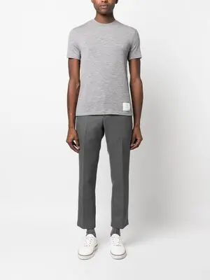 Thom Browne 4-bar Wool T-shirt - Grey