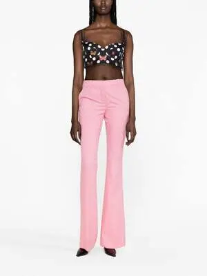 Versace Allover Jacquard Trousers - Pink