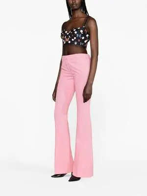 Versace Allover Jacquard Trousers - Pink