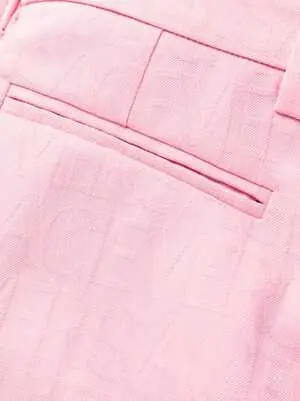 Versace Allover Jacquard Trousers - Pink
