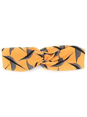 LYGIA & NANNY Graphic-print Headband - Orange