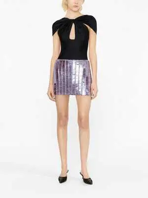 Attico Rue Sequinned Miniskirt