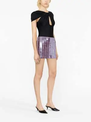 Attico Rue Sequinned Miniskirt