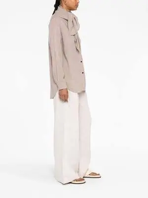 TOTEME Scarf-collar Button-down Shirt