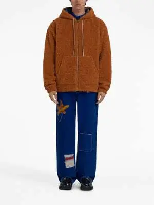Marni Logo-drawstring Teddy Jacket