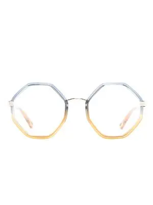 Chloé Geometric Frame Glasses - Blue