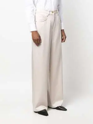Brunello Cucinelli High-waisted Wide-leg Trousers