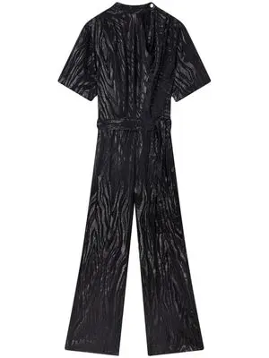 Stella McCartney Woodgrain Lurex Jumpsuit - Black