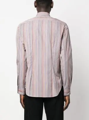 Paul Smith Striped Pointed-collar Cotton Shirt