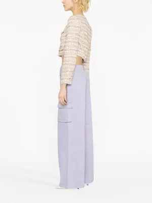 SELF-PORTRAIT Wide-leg Cargo Jeans