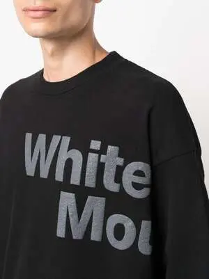 WHITE MOUNTAINEERING Cotton Sweatshirt With Draped Strap Detailing