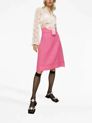 Dolce & Gabbana Raschel Tweed Midi Skirt