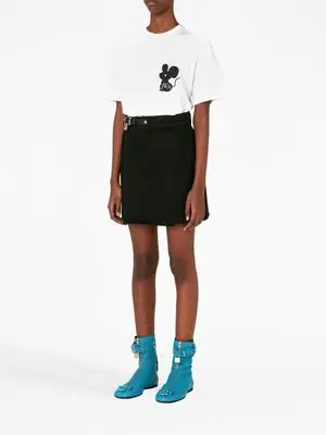JW Anderson Padlock-detail Belted Skirt - Black