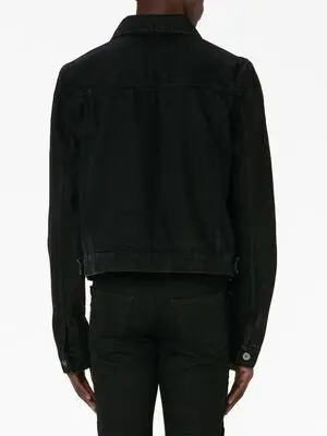 JW Anderson Sim Card Cotton Trucker Jacket - Black