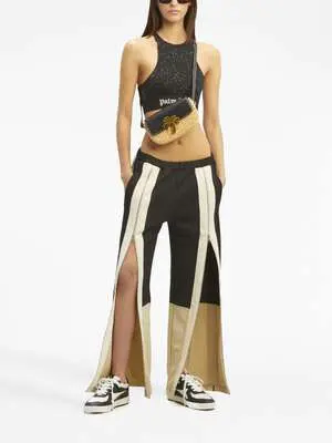 Palm Angels Zip-detailed Striped Trousers