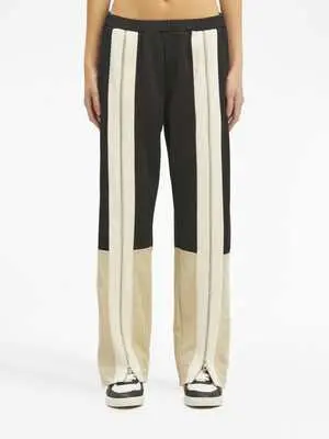 Palm Angels Zip-detailed Striped Trousers
