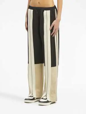 Palm Angels Zip-detailed Striped Trousers
