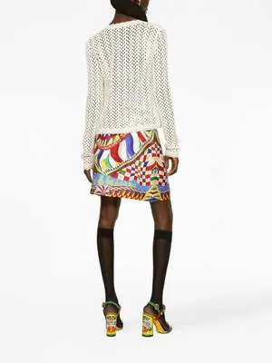Dolce & Gabbana Crochet Knit Cardigan