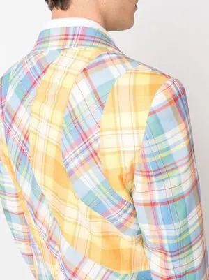 Comme Des Garçons Plaid Patchwork Coat