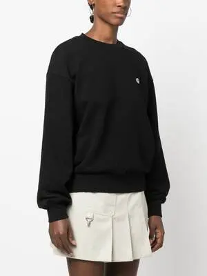 Carhartt Work In Progress Embroidered-logo Cotton Sweatshirt - Black
