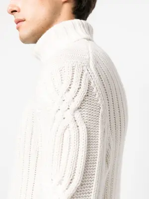 Brunello Cucinelli Cable-knit Turtleneck Sweater