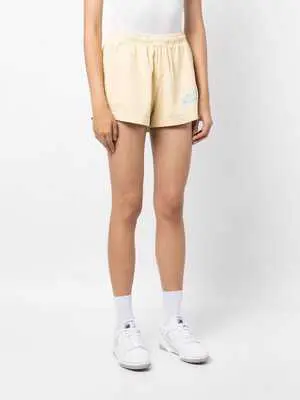 SPORTY & RICH Wellness-print Cotton Shorts