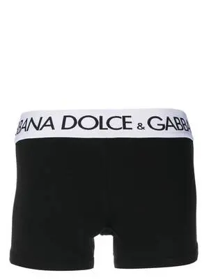 Dolce & Gabbana Logo-waistband Stretch Boxers - Black