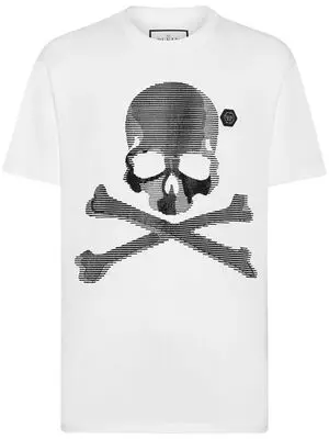Philipp Plein Skull-print Cotton T-shirt - White
