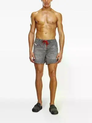 DIESEL® Bmbx-nico Denim-print Swim Shorts