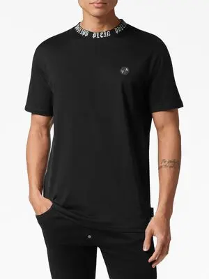 Philipp Plein Logo-neck Cotton T-shirt