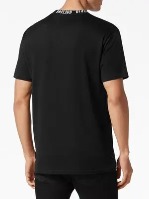 Philipp Plein Logo-neck Cotton T-shirt